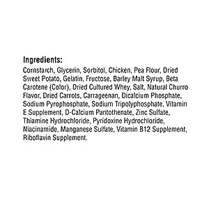 DreamBone Churro-Style Sticks 14 Count, Made with Real Chicken, Rawhide-Free Chews for Dogs