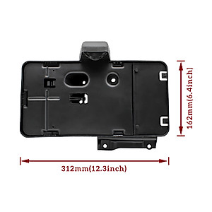 KEWISAUTO Rear License Plate Frame for Wrangler 07-18, Rear License Plate Mounting Bracket Holder for Jeep Wrangler JK JKU 2 & 4 Door 2007-2018 Accessories (1PCS, Replace #68064720AA)