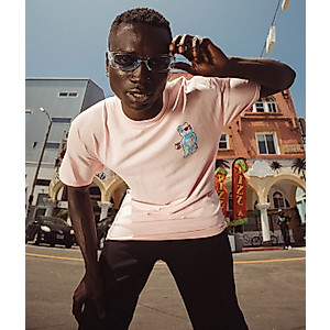 Riot Society Tropical Flamingo Bear Mens T-Shirt - Pink, XX-Large