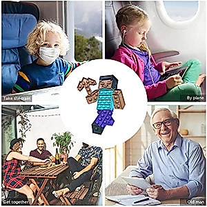 Push Minecraft Big Jumbo pop Bubble Fidget Toy, Giant Large Huge Square Stress Reliever Silicone Toy for Kids and Adults