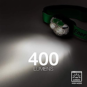 Energizer Vision LED Rechargeable Headlamp, Water Resistant Bright LED Headlamp for Outdoors, Camping Gear and Hurricane Supplies, includes USB Charging Cable, Pack of 1