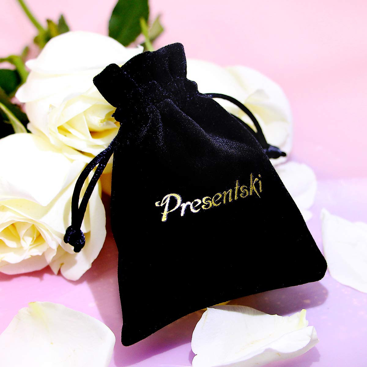 Presentski Bee Honeycomb Bracelet 925 Sterling Silver, Rose Gold Plated Adjustable Jewelry for Women