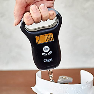 Ozeri LS2 Multifunction Propane Tank Scale and BBQ Gas Gauge, with Luggage and Fish Scale