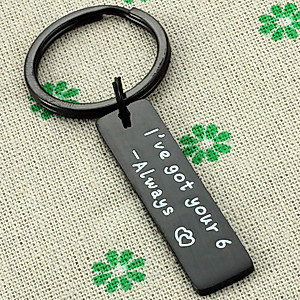 Kivosliviz Officer Gifts Keychain I Got Your 6 Police Wife Keychain Law Enforcement Gifts for Him Police Keychain for Boyfriend Police Officer Keychain