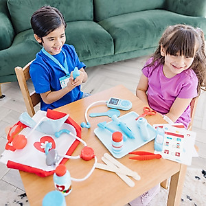 Melissa & Doug Get Well Doctor’s Kit Play Set – 25 Toy Pieces - Doctor Role Play Set, Doctor Kit For Toddlers And Kids Ages 3+