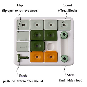 Barkwhiz Dog Puzzle Toy 3 Levels, Dog Interactive Toys, Mental stimulating for Boredom and Smart Dogs, Treat Puzzle for All Breeds Dog