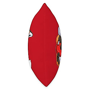 Fox Animal Lover Funny Fox Valentine's Day 2023 Cute Heart Valentine's Day Boys Kids Fox Animal Lover Throw Pillow, 18x18, Multicolor