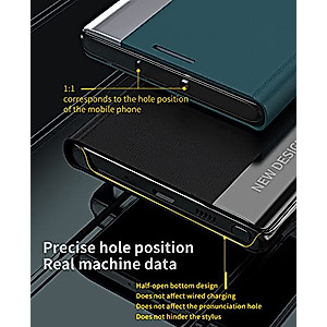 CCSmall for Xiaomi Redmi Note 10 Pro/Note 10 Pro Max Bracket Pagnetic Leather Cover TPU Shockproof Protection Flip Phone Case for Xiaomi Redmi Note 10 Pro Max CX Yellow