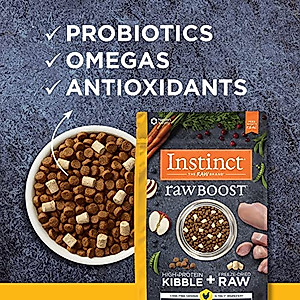 Instinct Raw Boost Grain Free Dry Dog Food, High Protein Real Chicken Kibble + Freeze Dried Raw Dog Food, 21 lb. Bag