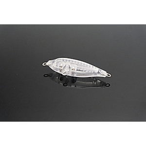 10PCS Unpainted Lure Blanks 2.64g 5cm with Special Eye Fishing Eye Crankbait Simulation Blank Body Clear Hard Baits Trout Salmon Minnow Lure Popper Lures Topwater Freshwater 8267 Special Eye