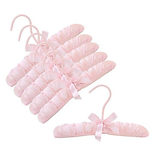 Only Hangers® 10" Pink Baby Satin Padded Hangers - Pack of (6)