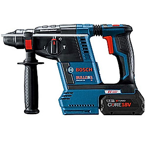 Bosch GBH18V-26K24A 18V Brushless SDS-plus® Bulldog™ 1 In. Rotary Hammer Kit with (2) CORE18V 8.0 Ah Performance Batteries