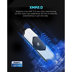 Acer Predator Talos 16GB (8GBx2) RAM 3000 MHz DDR4 CL16 1.35V Desktop Computer Gaming Memory Kit - BL.9BWWR.211