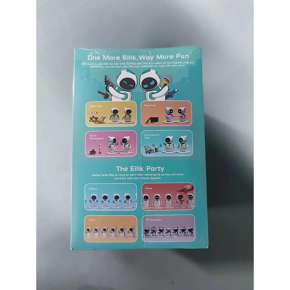 Eilik - Cute Robot Pets Toys with Abundant Emotions, Animations & Mini-Games, Your Perfect Desk Touch Interactive Companion, Holidays & Birthdays Gifts for Girls & Boys.