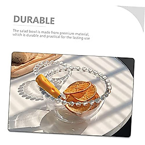 Luxshiny Clear Glass Bowl Clear Glass Bowls Japanese Decor Mixing Bowls Glass 2pcs Trifle Bowl Trifle Cup Small Glass Bowl Fruit Bowl for Restaurant Clear Yogurt Bowl Multi-use Salad Bowl