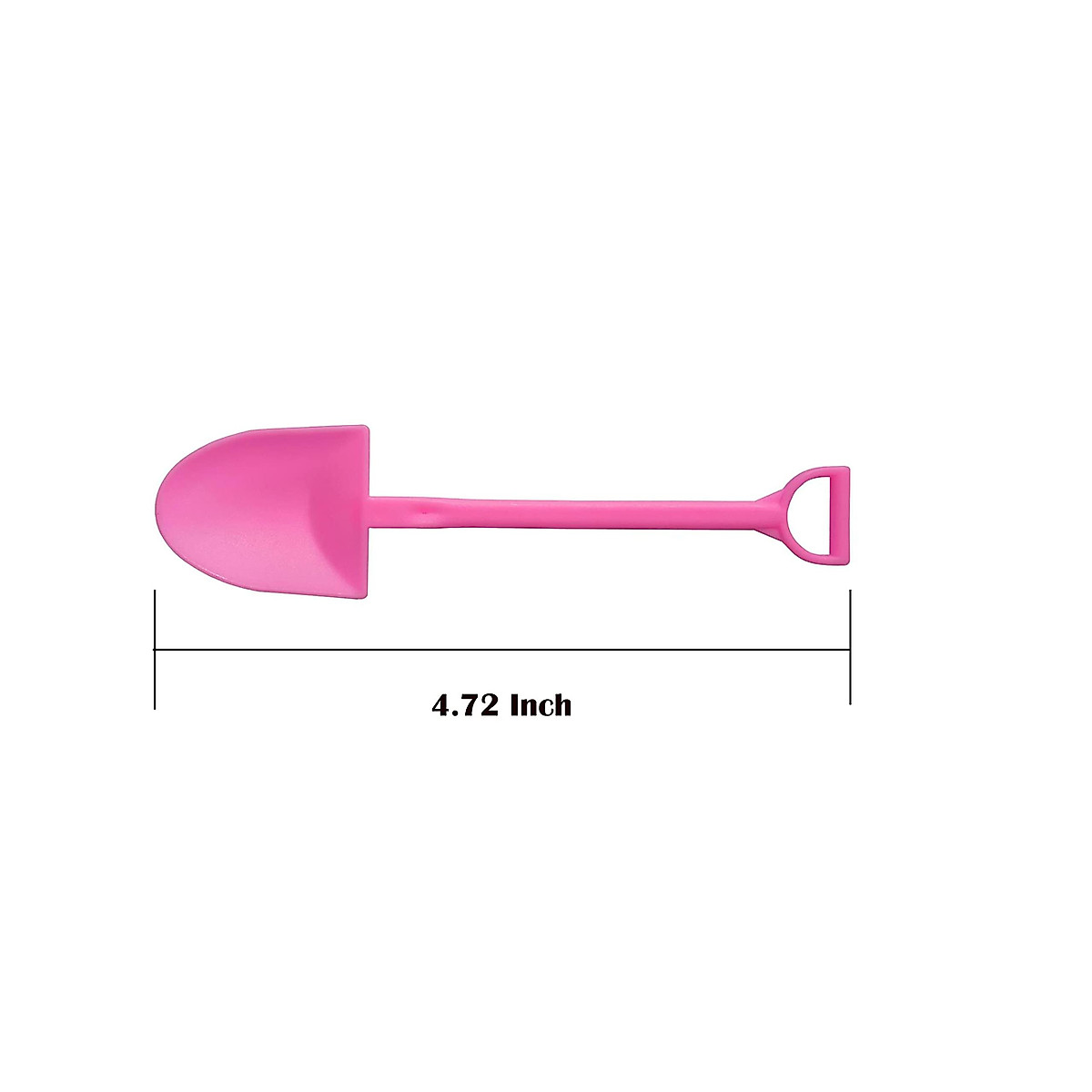 OaaXbbECco Novelty Mini Shovel Shape Spoons Cute Disposable Plastic Dessert Spoons