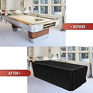 Patio Furniture Cover Waterproof Outdoor Furniture Cover for Patio Table and Chair, Heavy Duty Rectangular Patio Furniture Set Cover for Snow Protection Silver (120x120x74cm)