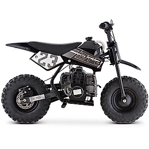 GBmoto Black 50cc Kids Pit Bike, 2-Stroke Gas Dirt Bike