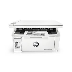 HP LaserJet Pro M28W Wireless All-in-One Monochrome Laser Printer, Ethernet, print speeds up to 18/19 ppm, Print Scan Copy, Auto-On/Auto-Off, White