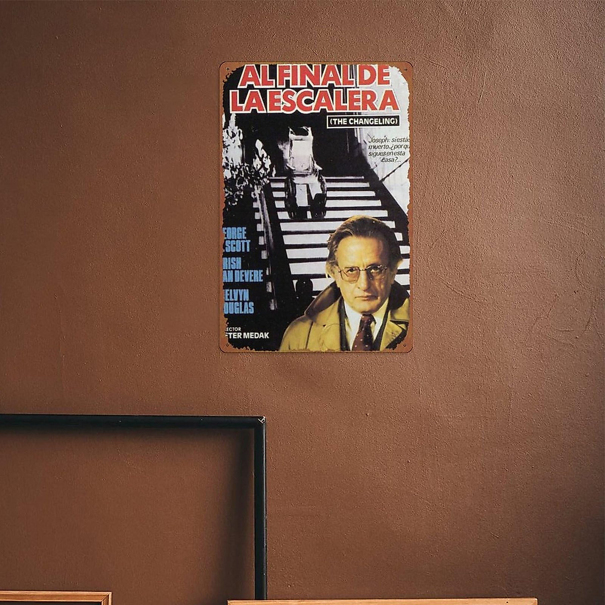 The Changeling Professional Tin Poster- Ideal Wall Decor for Bars, Cafes, Offices, Restaurants, Homes, Gardens, Shops, Clubs - 12 X 8 Inches