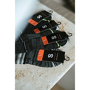 Strideline Basic Low Cut Socks | Quad-Ply Yarn Padding, Direct Compression and Zoned Cushioning, 1 Pack (Black, Medium-Large)