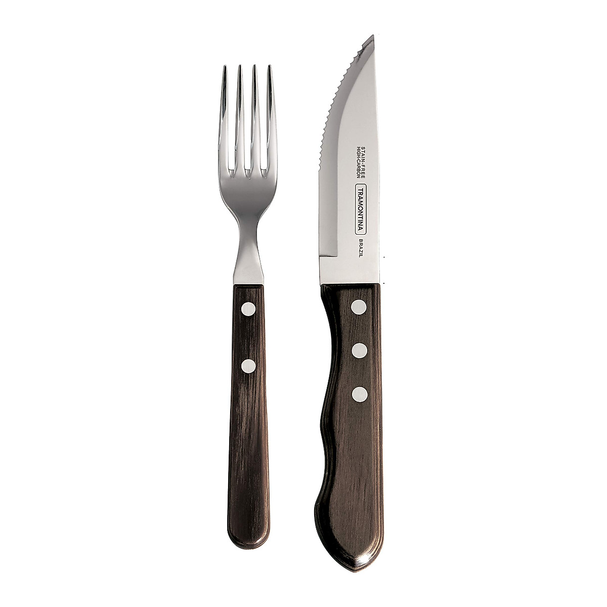 TRAMONTINA Porterhouse Steak Knife and Fork Set 12-Piece, 80000/553DS