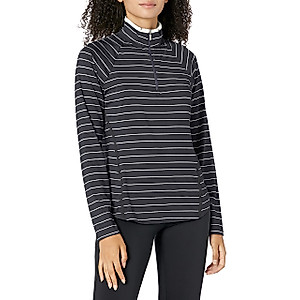 Cutter & Buck Women's Moisture Wicking UPF 50+ Long Sleeve Evie Half Zip Pullover, Liberty Navy, XLarge