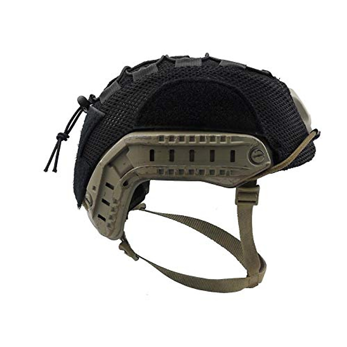 Multicam Mesh Helmet Cover for Ops-Core Fast Carbon Bump and XP Helmets (Black, Medium)