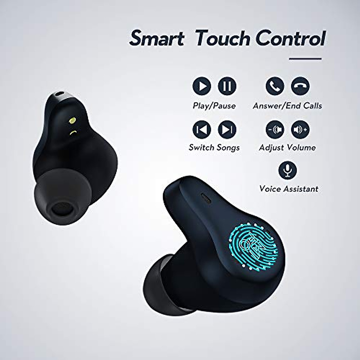 mifo True Wireless Earbuds Qualcomm APT-X CVC 8.0 Noise Cancelling O7 Wireless Headphones Bluetooth 5.0 Stereo Hi-Fi Sound in Ear Water-Resistant Built in Mic Earphone with Charging Case
