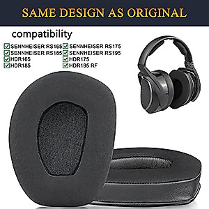 SOULWIT Cooling-Gel Earpads Replacement for Sennheiser RS165/TR165/RS175/TR175/RS185/TR185/RS195/TR195(RS/TR 165 175 185 195 RF), Ear Pads Cushions for HDR165/HDR175/HDR185/HDR195(HDR 195RF)Headphones