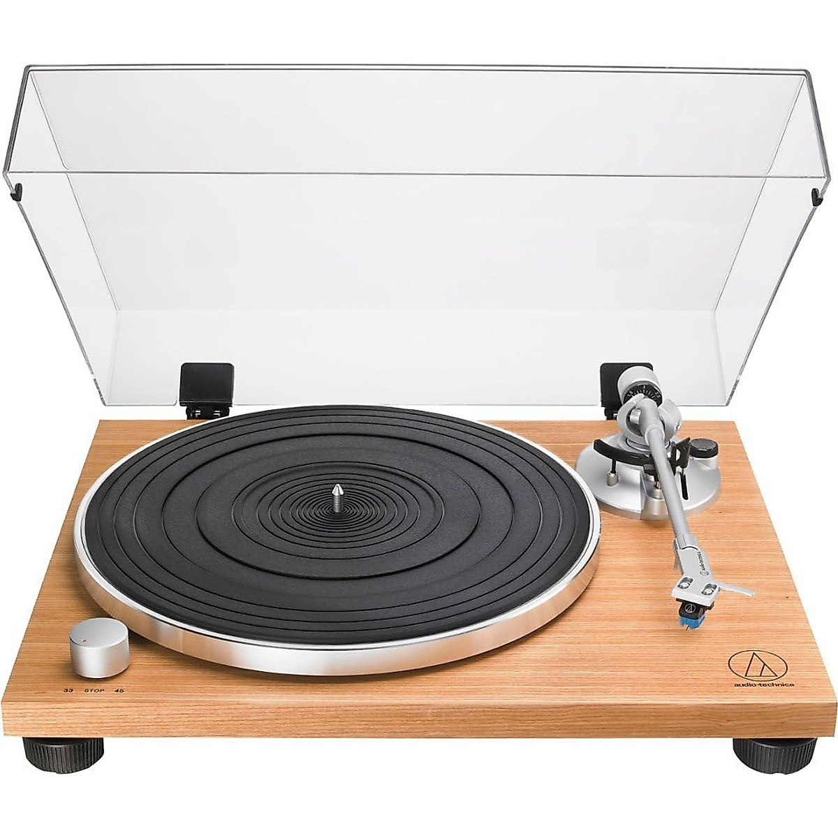 Audio Technica AT-LPW30TKR Turntable - Fully Manual - Belt Drive (Teak)
