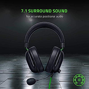 Razer BlackShark V2 X Gaming Headset: 7.1 Surround Sound Capable - 50mm Drivers - Memory Foam Cushion - for PC, PS4, Nintendo Switch - 3.5mm Headphone Jack - Classic Black (Renewed)