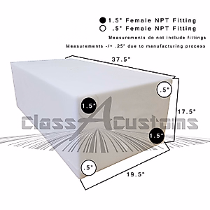 Class A Customs | RV Fresh and Gray Water Tank | Combo Pack (40 Gallon & 55 Gallon) | RV Water Holding Tanks