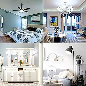 hansang E12 LED Bulb 5000K Daylight 8 Pack Ceiling Fan Light Bulbs, A15 Candelabra LED Bulbs for Chandelier,6W 60W Incandescent Equivalent,600LM,120V,Non-dimmable