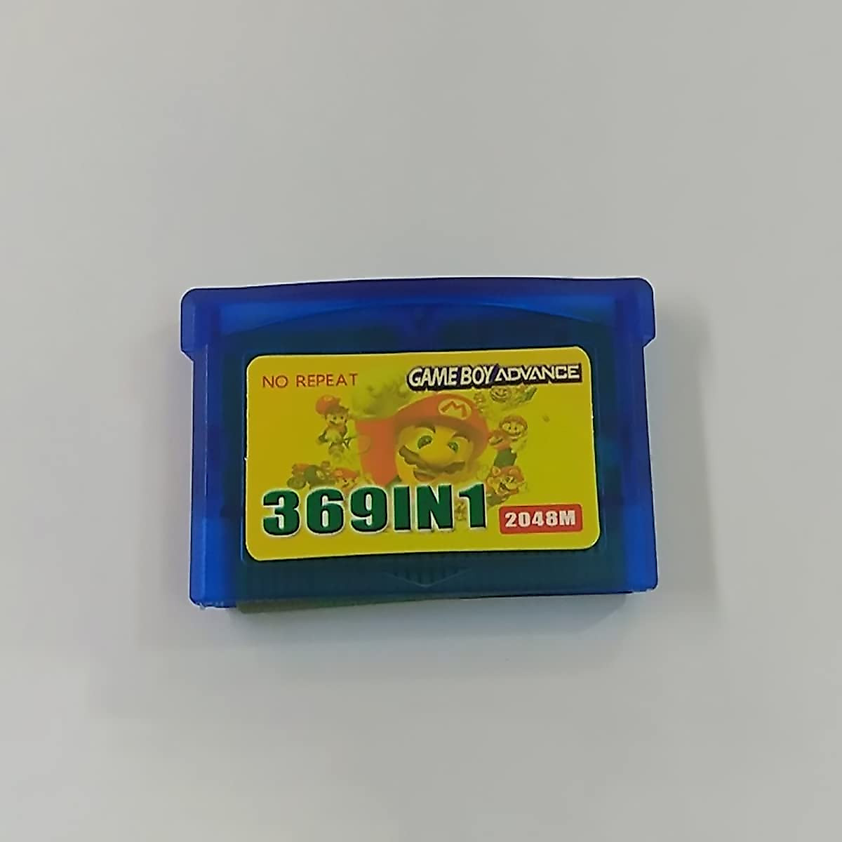 Penguin Supply Cases 369 in 1 Game Cartridge Card for G-B Console ,32 Bit Retro Video Compilations Classic Collection English Version,Support GBA/ GBM/ GBA SP/ NDS/ NDSL All Version Yellow