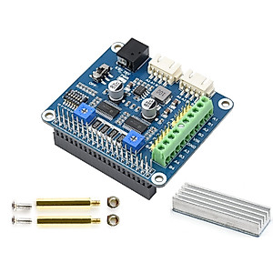 HRB8825 Stepper Motor HAT Board for Raspberry Pi Series Boards/Jetson Nano,Drives Two Stepper Motors Up to 1/32 Microstepping,Support 3D Printer, Sculpturing Machine, Mechanical Arm
