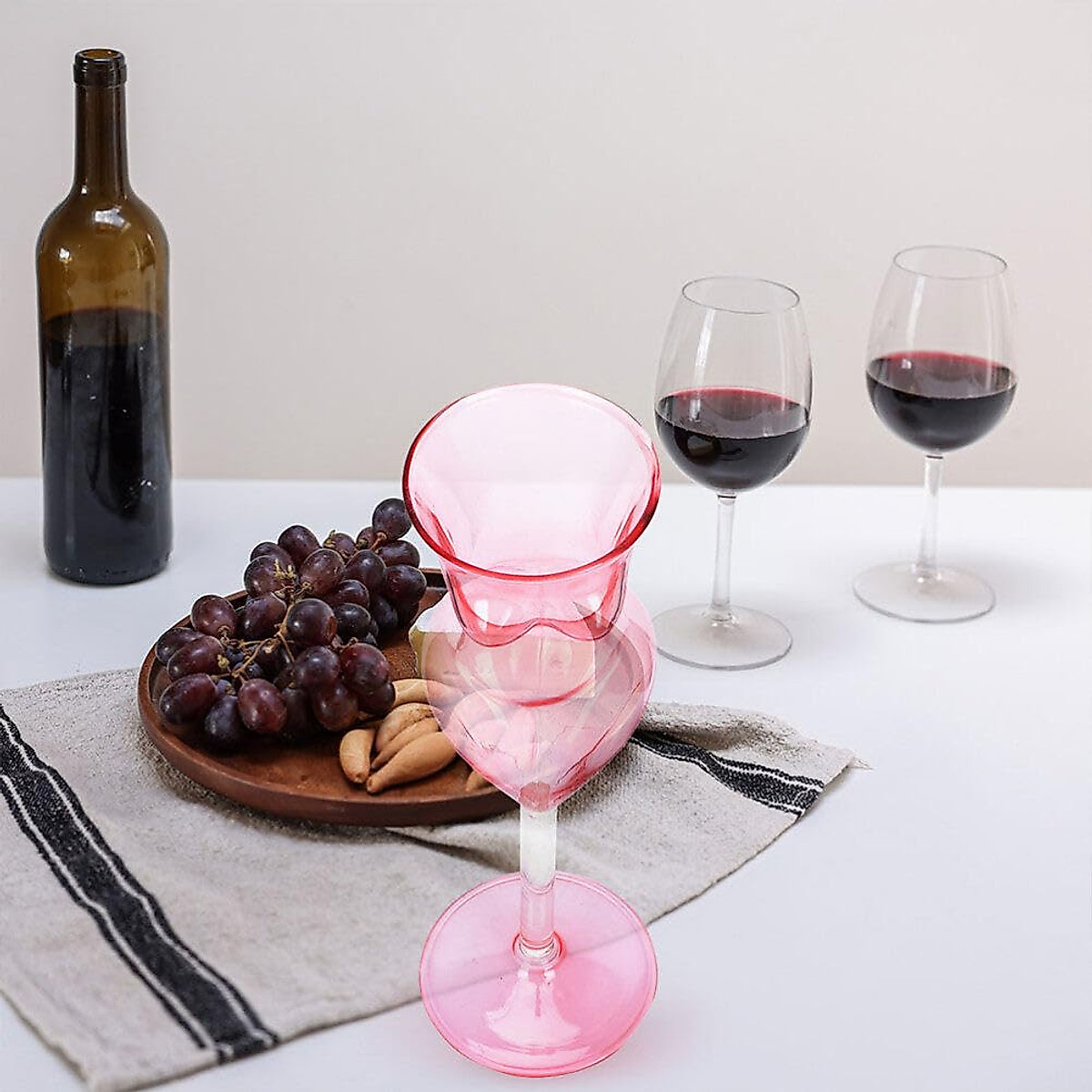 BESTOYARD 2pcs red wine glasses glass home wine wine goblet cocktail water goblets toasting glass wine red wine wine cups High borosilicate glass water
