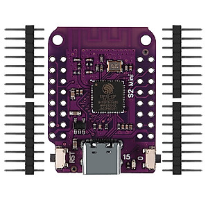 AEDIKO 6pcs ESP32 S2 Mini V1.0.0 WiFi IOT Board Type-C USB Based ESP32-S2 ESP32-S2FN4R2 4MB Flash 2MB PSRAM MicroPython