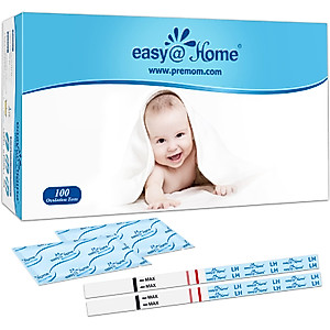 Easy@Home Pregnancy Test Sticks + Easy@Home Smart Basal Thermometer + Easy@Home Ovulation Test Strips (100-pack)