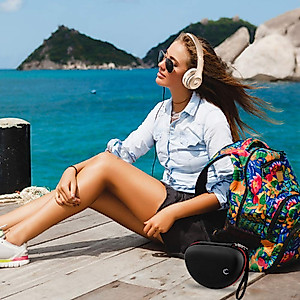 COMECASE Travel Hard Carrying Case Compatible with Beats Solo 4/ for Beats Studio Pro/for Beats Solo3/ for Beats Studio3/ for Beats Solo2/ Solo Pro Bluetooth On-Ear Headphones (Box Only) - Black