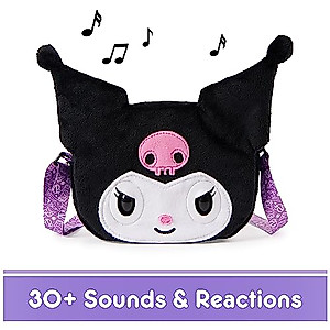 Purse Pets, Sanrio Hello Kitty and Friends, Kuromi Interactive Pet Toy & Crossbody Kawaii Purse, Over 30 Sounds & Reactions, Girls & Tween Gifts