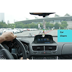 Healing Crystal Car Hanging Dancer Accessories Rearview Mirror Window Garden Decorations Wall Home Decor Ornaments