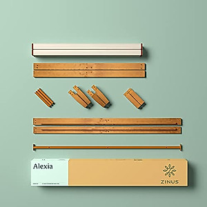 ZINUS Alexia Wood Platform Bed Frame / Solid Wood Foundation / No Box Spring Needed / Wood Slat Support / Easy Assembly, Rustic Pine, Full