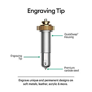 Cricut QuickSwap Engraving Tip, Silver
