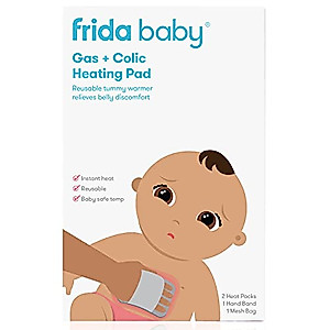 Frida Baby Gas + Colic Heating Pad for Natural Belly Relief | Gentle Heat to Relax + Soothe Bellies | Instant Tummy Warmer | Soothe Colic Discomfort