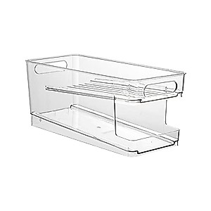 Rolling Can Organizers for Pantry, Soda Can Organizer for Refrigerator,Transparent Can Dispenser for Beer Soda Drink Organizer for Fridge Pantry