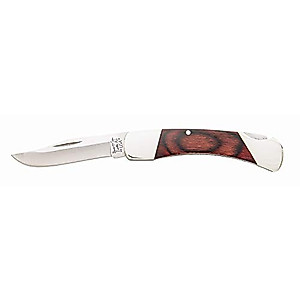 Bear & Son 205R Rosewood Midsize Lockback Knife, 3 3/4-Inch