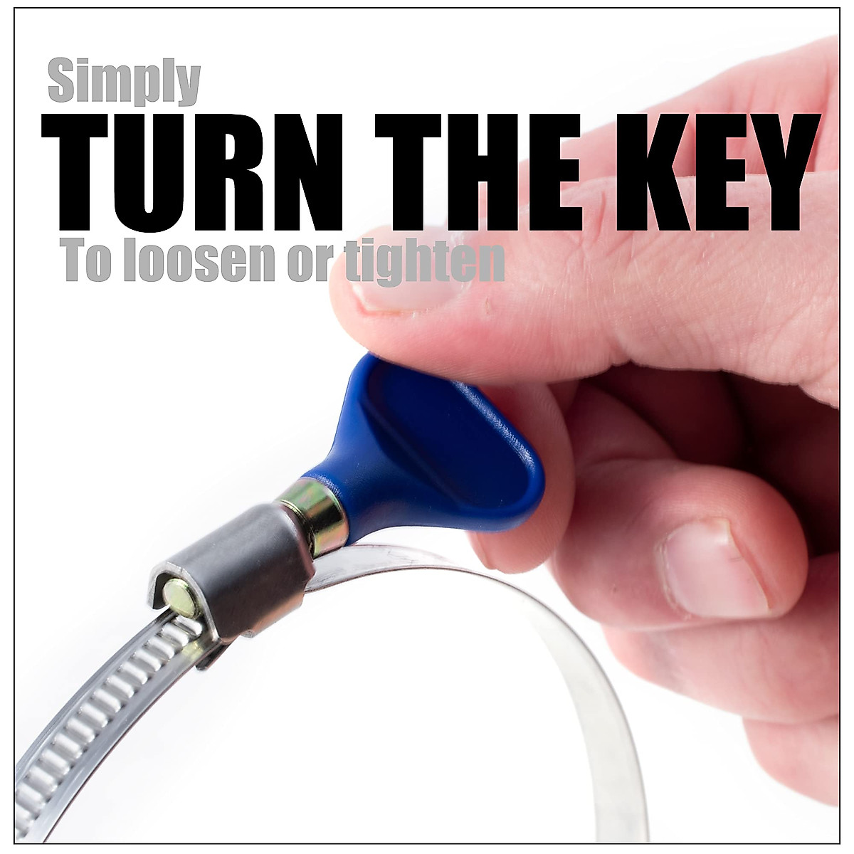 4 inch Diameter by 10 foot Long PVC Dust / Debris Collection Hose MADE IN THE USA with 2 each 4 inch Turnkey Stainless Steel Hose Clamps