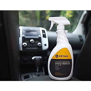 KevianClean Interior Defense Car Vinyl Protectant Dashboard Cleaner for Auto, RV, Boat, Marine, Aircraft - Best Treatment for Bonded, PU & Faux Leather Furniture - Matte Finish 24 oz