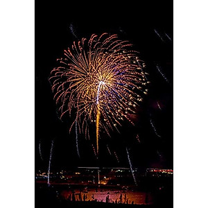 ArtDirect Colorado, Frisco Fireworks Display on July 4th XII 32x48 Huge Unframed Art Print Poster Ready for Framing by Lord, Fred